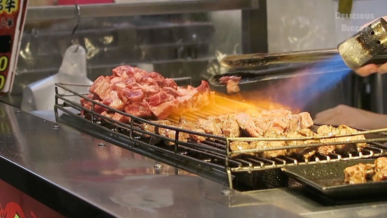 Torch Cooking Meat | Taiwan Street Food | Torch Fire Grilled Beef ...