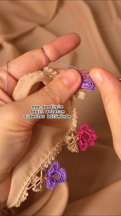 @Oya.sandigim #crochet #lace #handmade #embroidery #knitting #tutorial #tigoyasi #igneoyasi ...