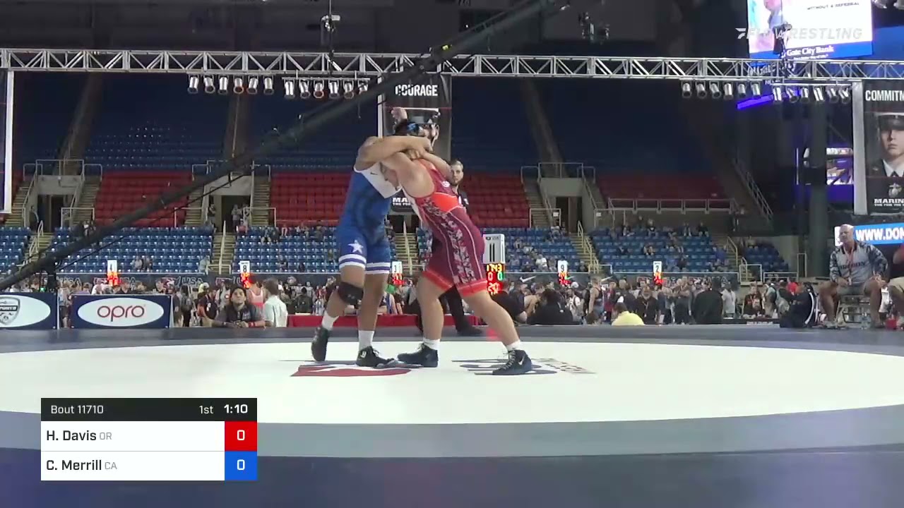 182 Lbs Semifinal - Hudson Davis, Oregon Vs Cody Merrill, California ...