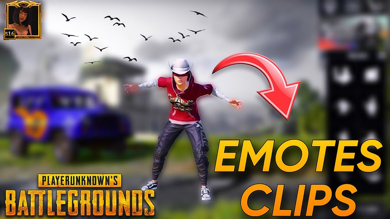 PUBG EMOTES PACK IN NEW LOBBY 🥵 || 4K QUALITY FREE EMOTES CLIPS FOR ...