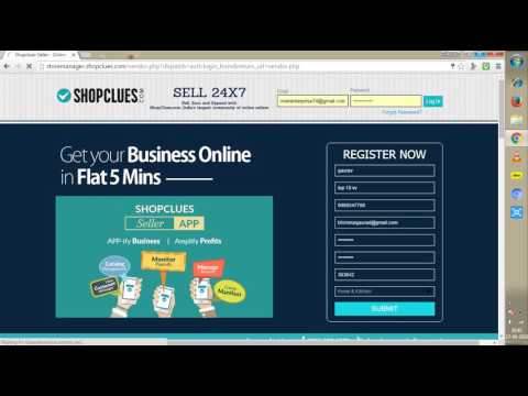 how to sell with shopclues with store generate process - YouTube