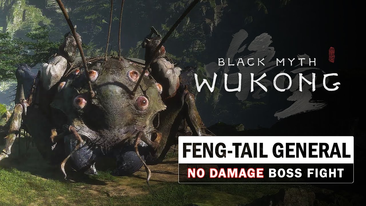 Black Myth Wukong - Feng-Tail General Boss Fight (No Damage Taken ...
