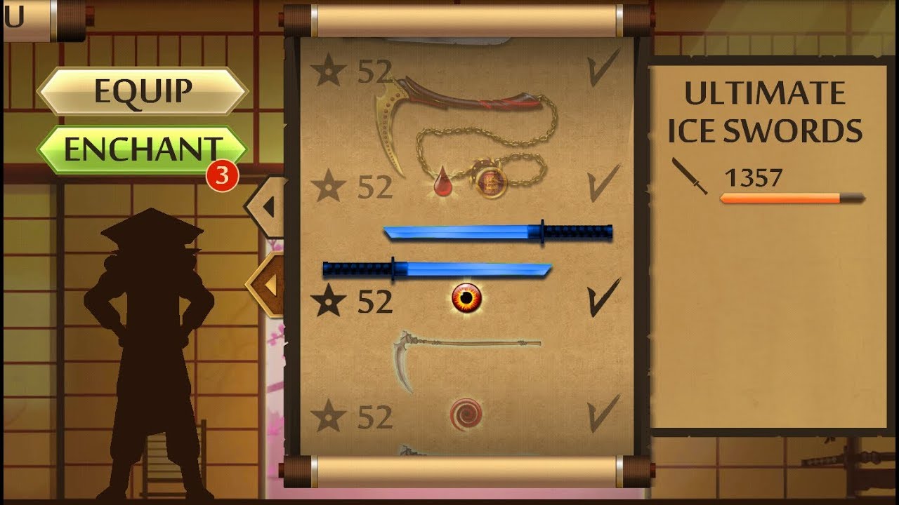 Shadow Fight 2 The Most Powerful Ice Swords - YouTube