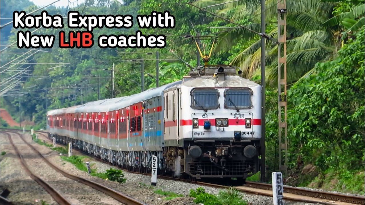 Korba Express with new LHB coaches | Kochuveli - korba express first ...