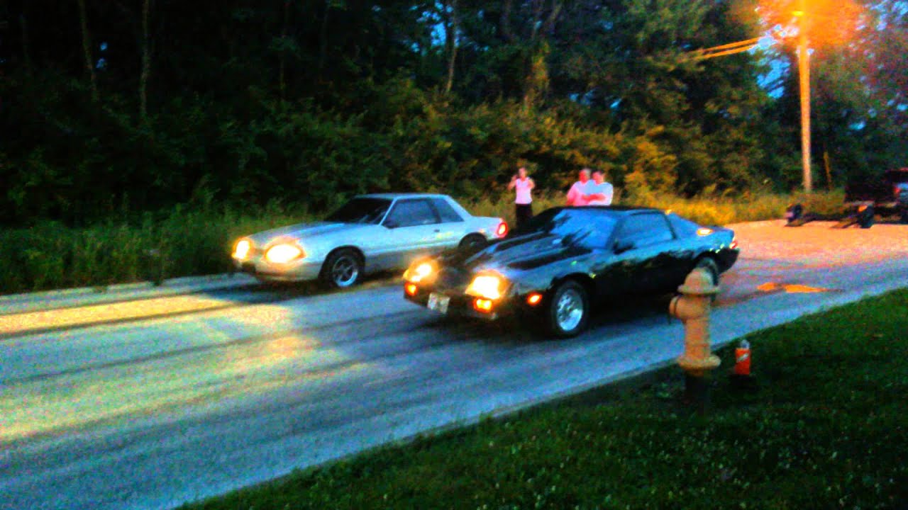 Procharged SBC Fox Body vs Nitrous SBC 3rd gen Camaro - YouTube