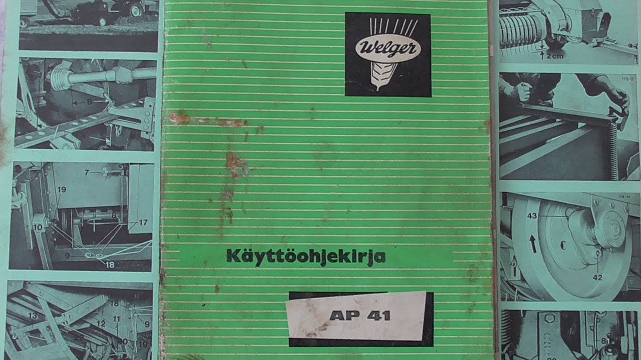 руководство по эксплуатации /MANUAL / пресс подборщик WELGER AP 41 ...