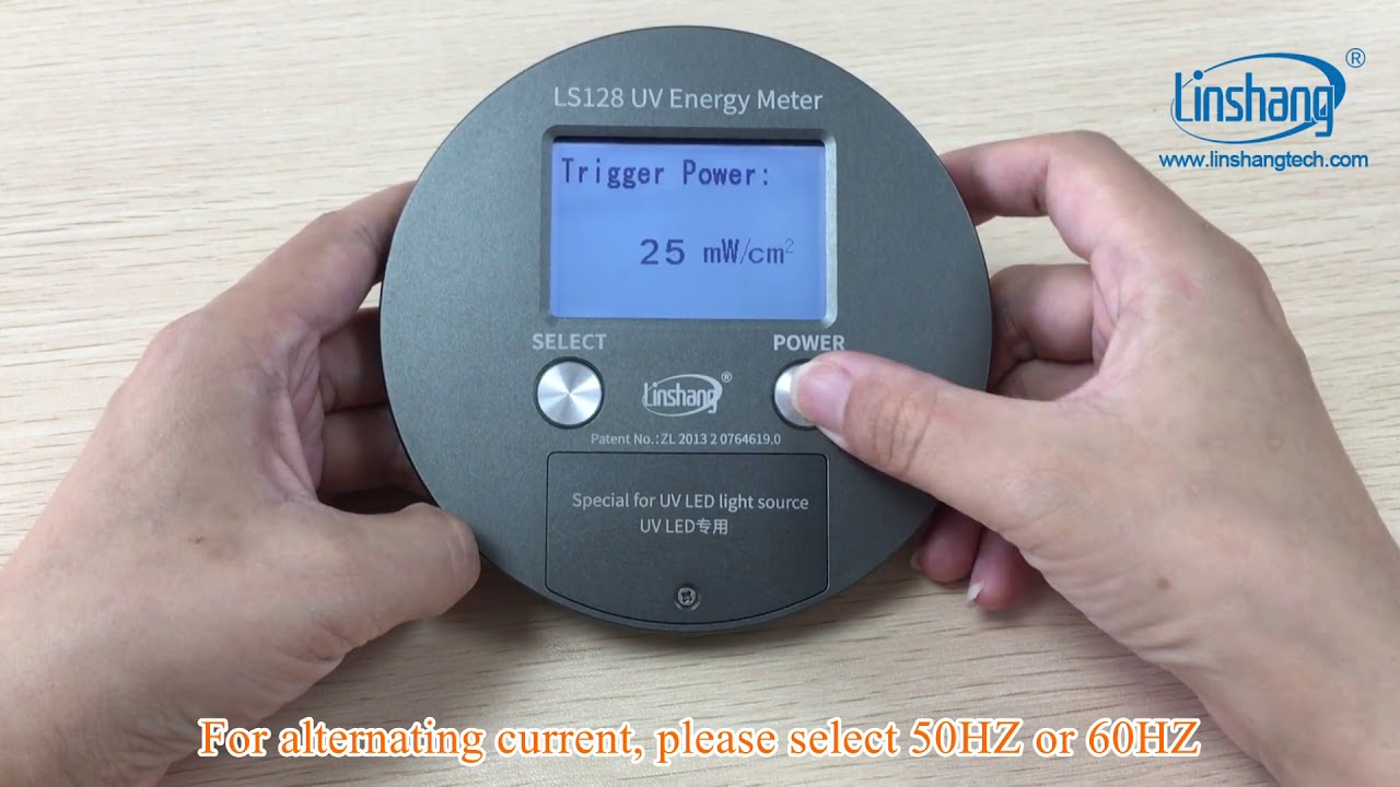LS128 UV energy meter ( UV power puck) measurement mode setting - YouTube