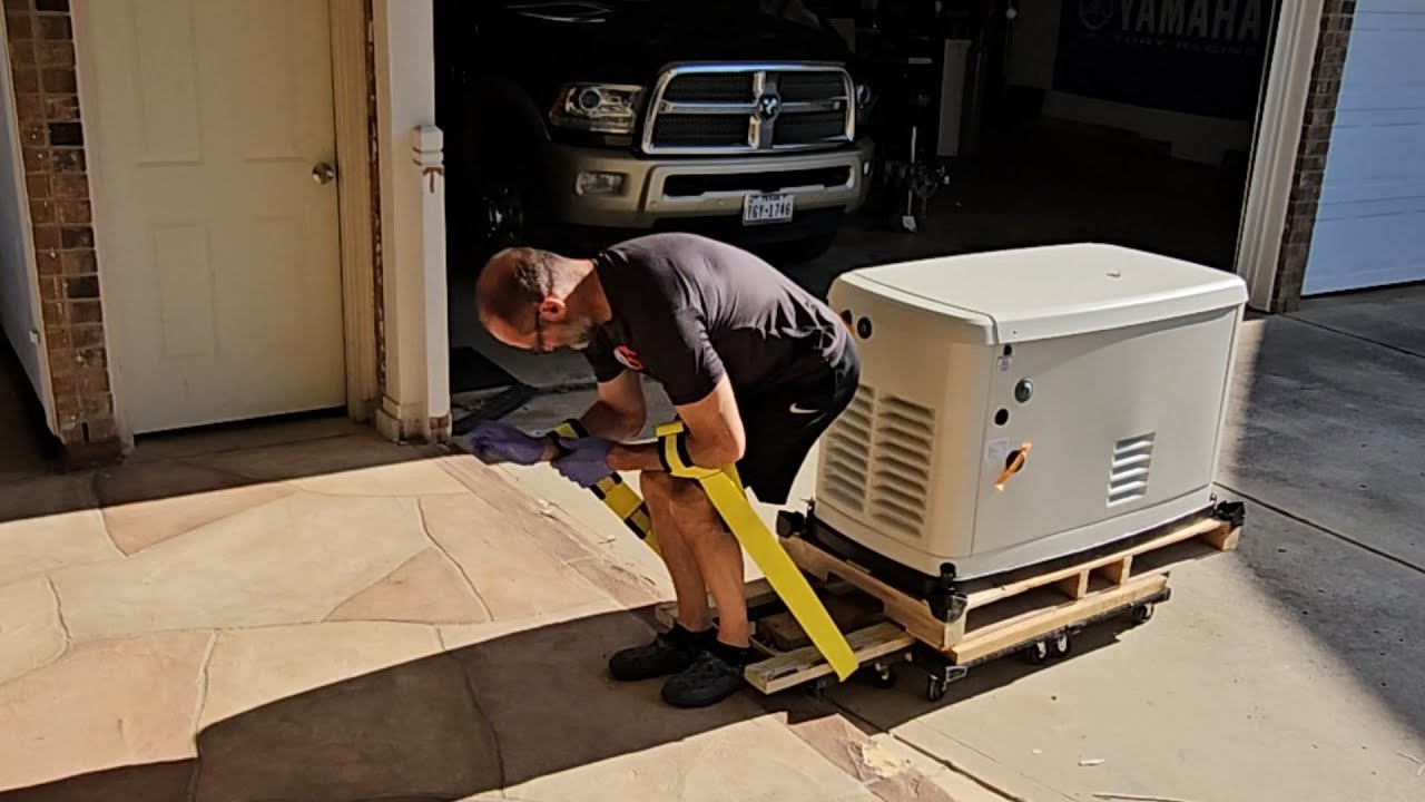 One person solo move Generac 26 KW whole home standby generator (or ...