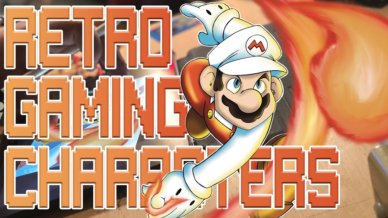 Drawing: RETRO GAMING CHARACTERS - speedpainting and story - YouTube