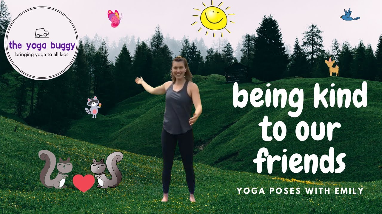 Outdoor Kids Yoga Easy Poses - Fun in the Sun Kindness Theme - YouTube