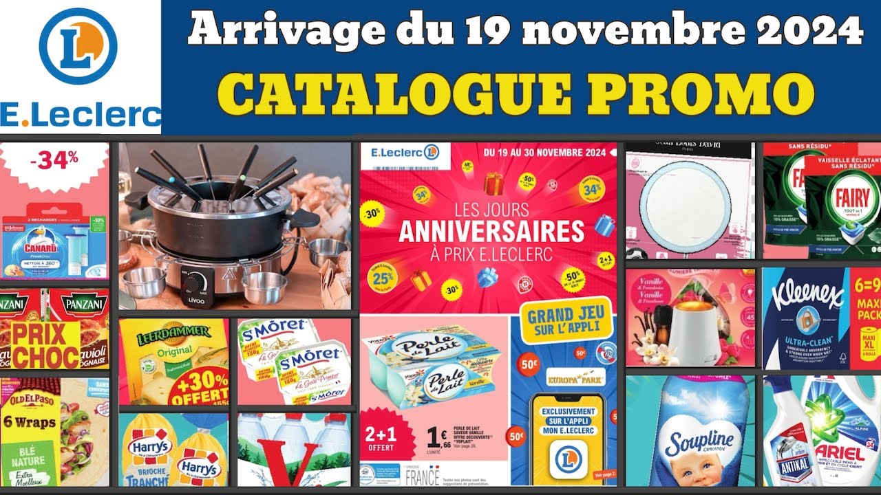 catalogue LECLERC du 19 au 30 novembre 2024 Arrivage du jour 🔥 Promos ...