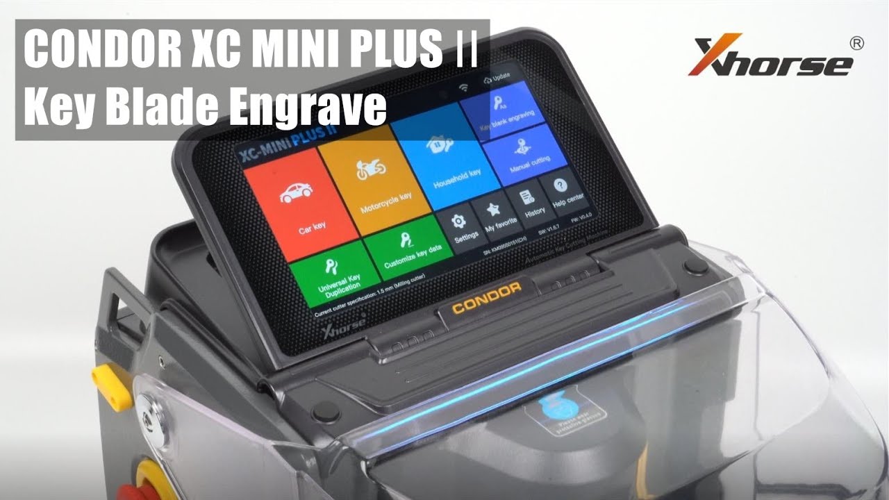 How to Engrave on Key Blade by CONDOR XC MINI PLUS Ⅱ Key Cutting? - YouTube