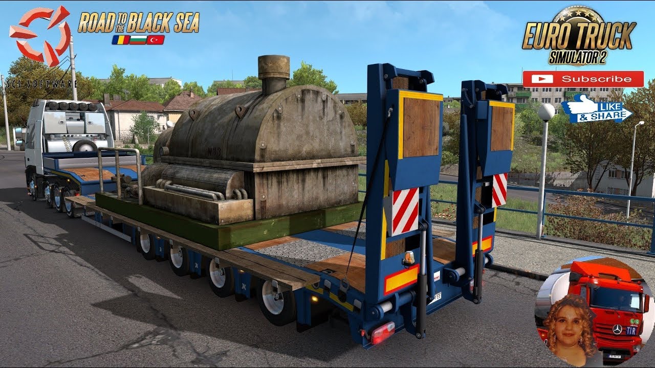 Euro Truck Simulator 2 (1.36) Ownable overweight trailer Kassbohrer ...