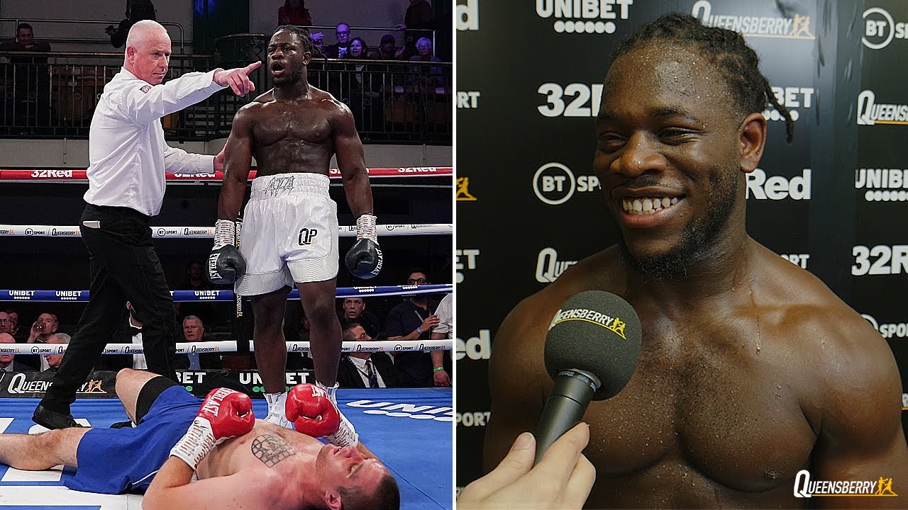 "THIS WAS ME AT 0%!" | Aloys Junior Following Monstrous Left Hook KO In ...