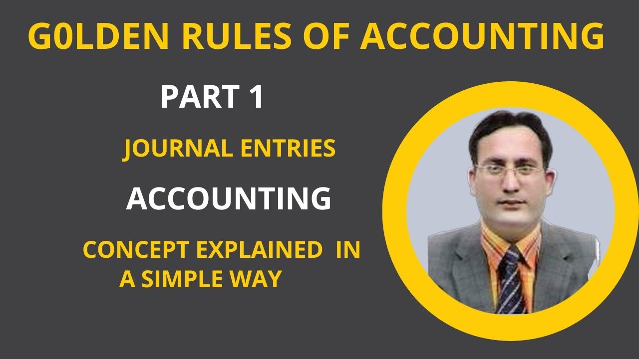 Golden Rules Of Accounts / Types Of Accounts /PART 1 - YouTube