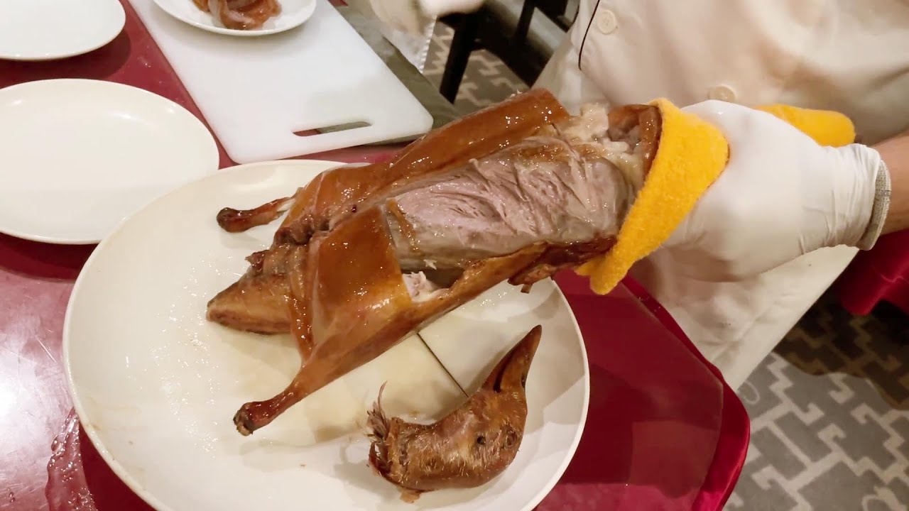 Roast Duck Cutting At Luxury Restaurant - Master Cooking - YouTube