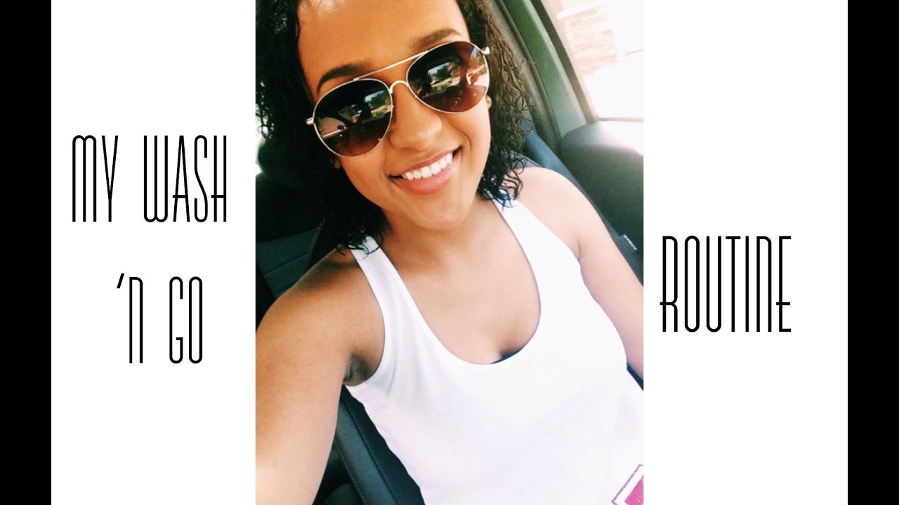 My Wash 'N Go Routine (texlaxed/texturized hair) - YouTube