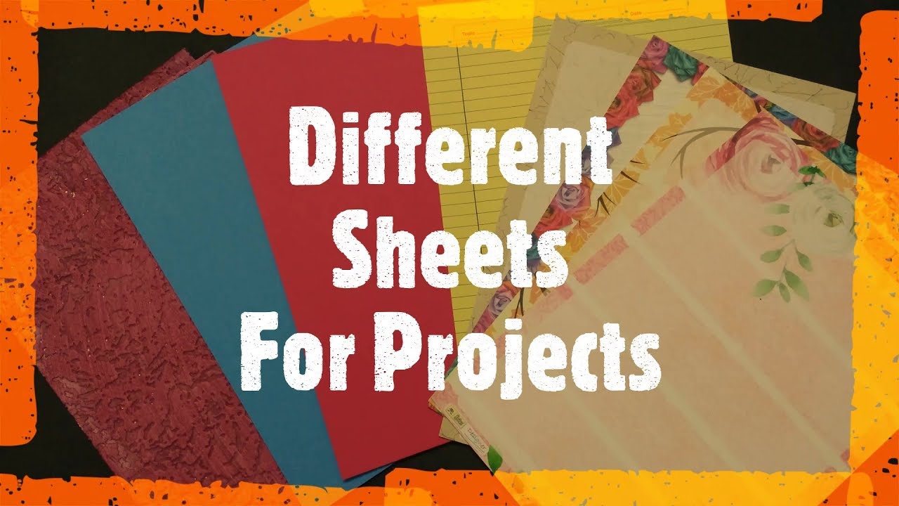 Project Sheets To Use | Project Ideas | Types Of Sheets Used For ...