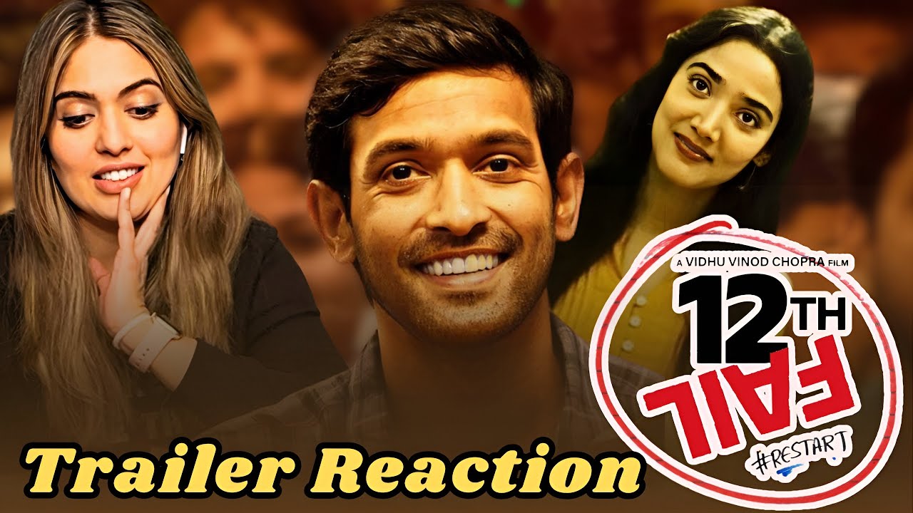 12TH FAIL TRAILER REACTION! | Vidhu Vinod Chopra - YouTube