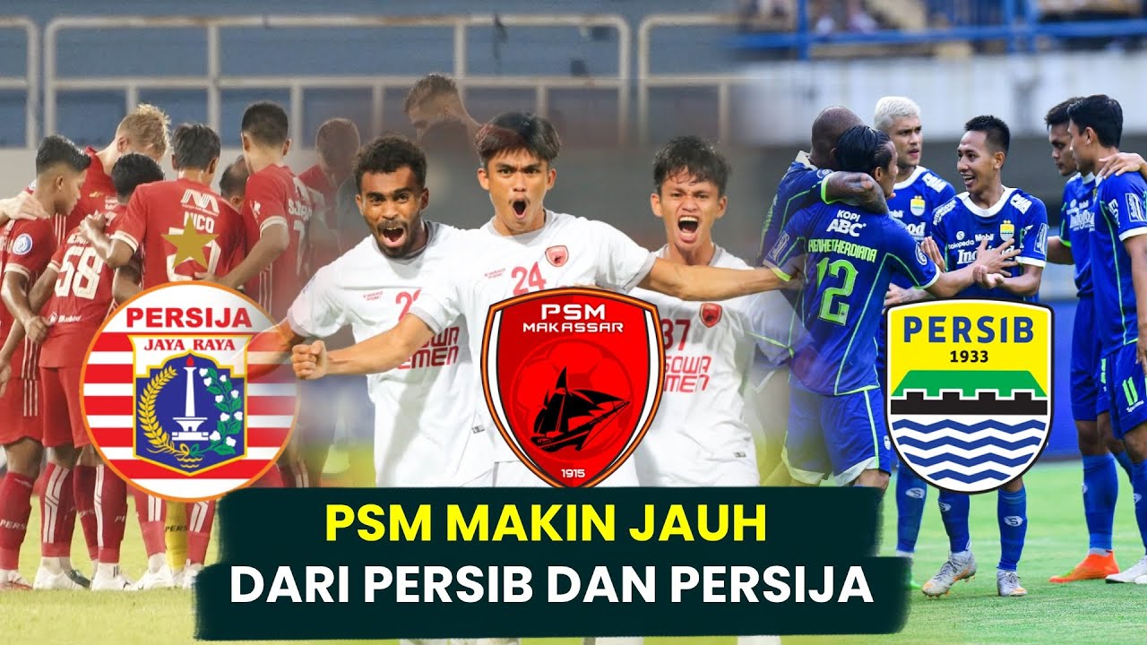 PSM Makassar SIAP-SIAP JUARA, Persib dan persija makin sulit kejar PSM ...