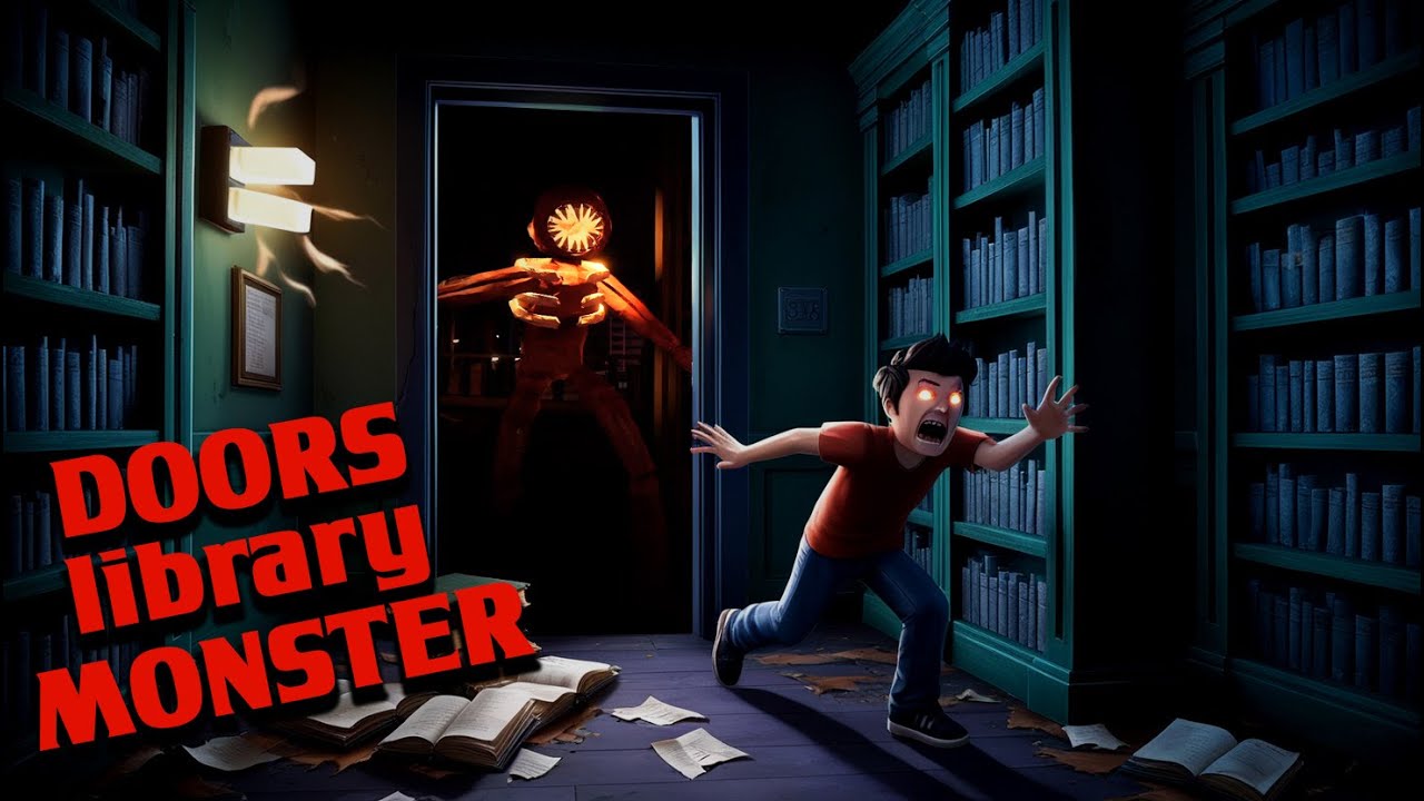 Roblox Doors: Library Monster Chase Will Haunt You! 🕮👹 #roblox #doors ...