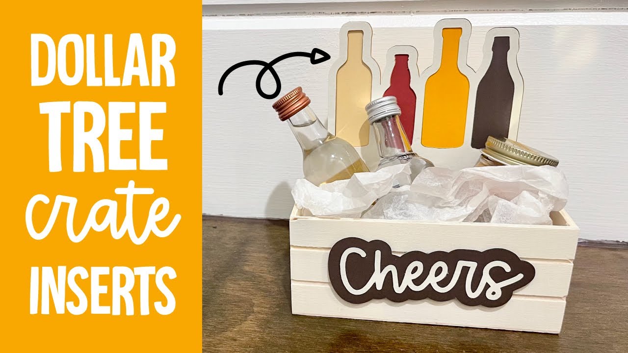 Dollar Tree Crates With Cardstock Inserts | DIY Gift Box With Your ...
