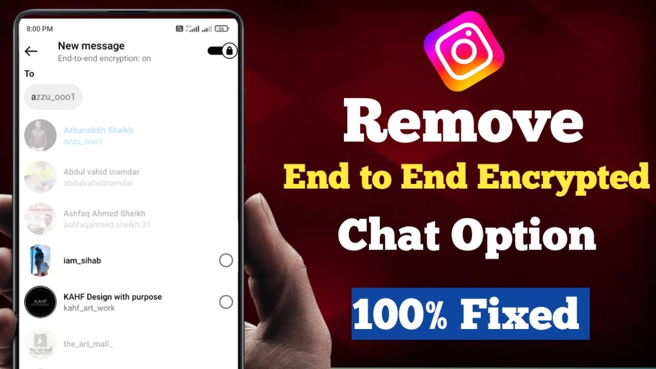 How to Remove end to end encrypted chat on Instagram || End to End Encrypted Chat Kaise hataye ...