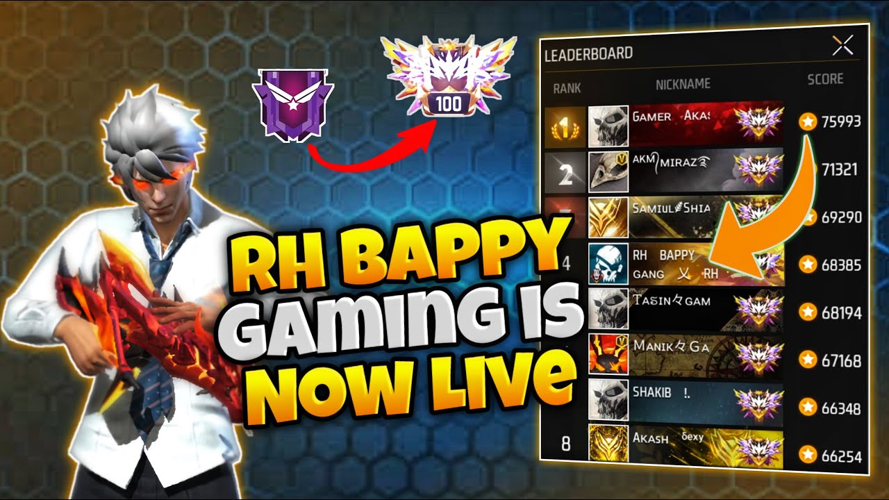 50k Subscriber Possible ? সবাই তাড়াতাড়ি চলে আসো RH BAPPY GAMING লাইভে চলে আসছে 😍 #freefire ...