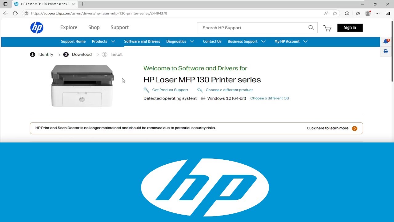 How To Install and Setup HP Laser MFP 130 Printer Series [Guide] - YouTube