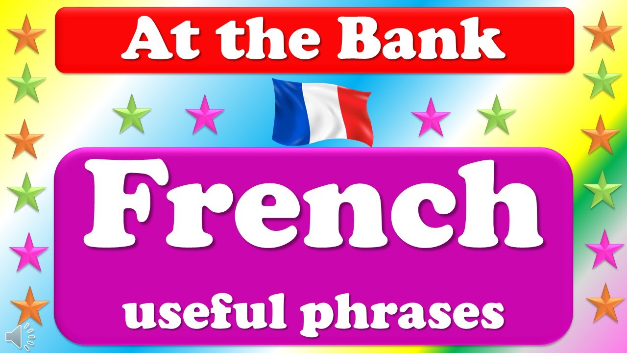 French useful phrases At the bank - YouTube