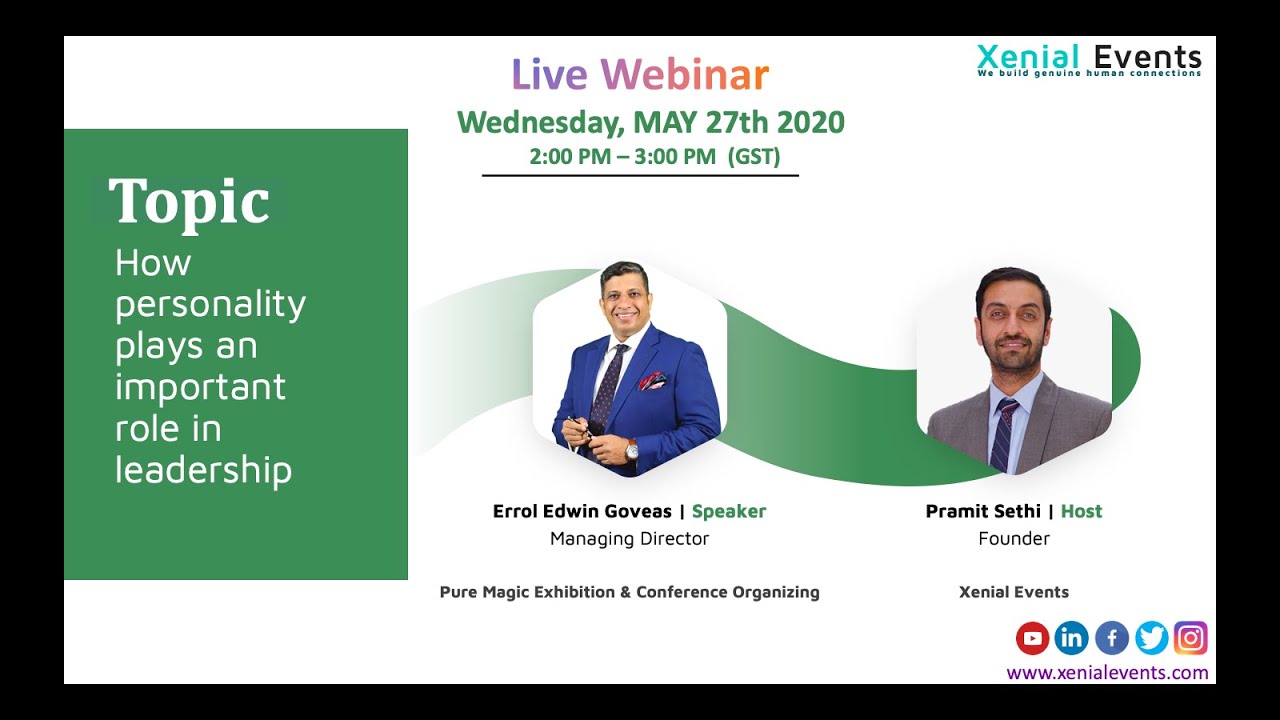 Xenial Webinar Series!! How Personality Plays An Important Role in ...
