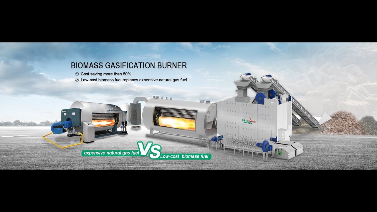 How to use Burner gasifier gasification biomass hot air generator Alu ...