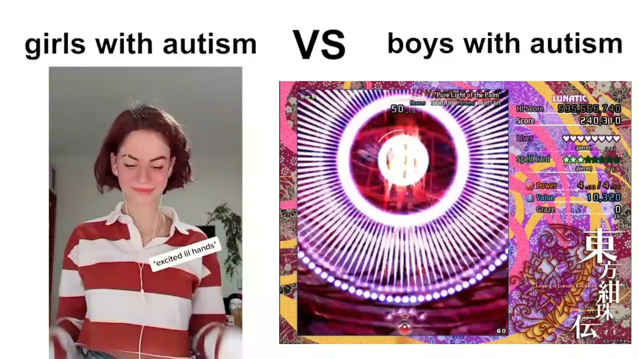 Touhou players with autism vs girls with autism - YouTube