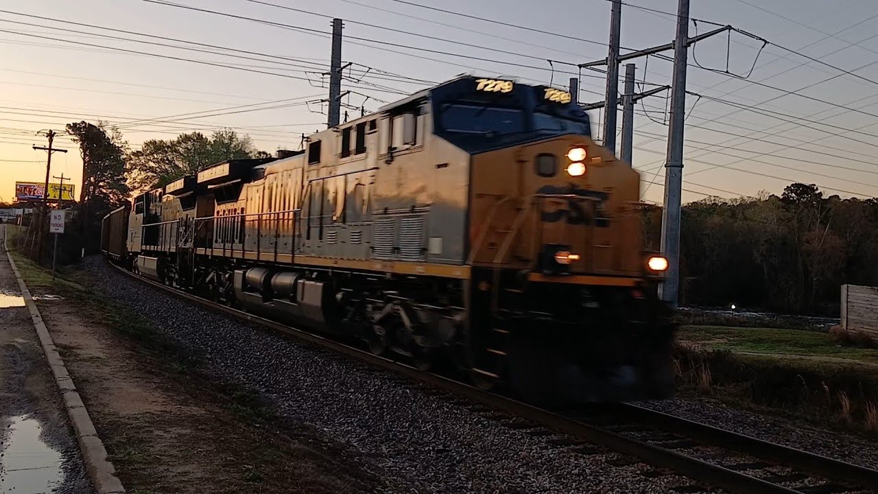 CSXT 7279 Leads CSX Train E319 Out Of Columbia SC On The CN&L ...