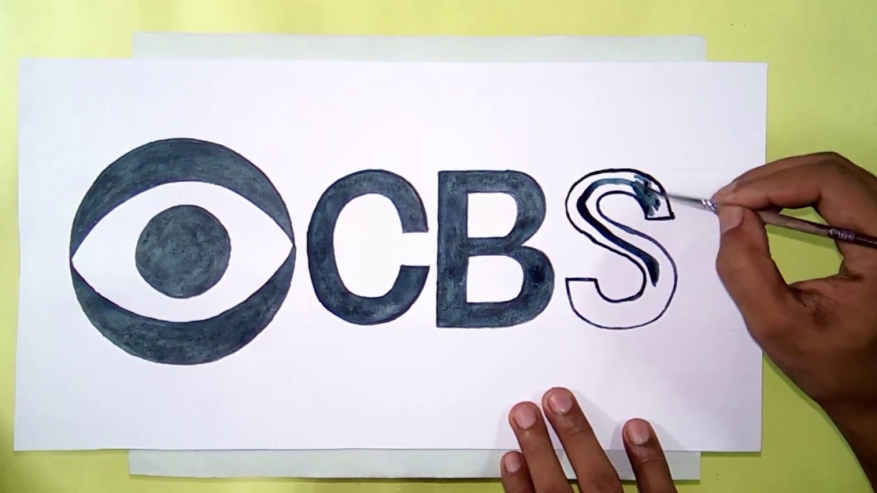 How to draw the CBS logo - YouTube