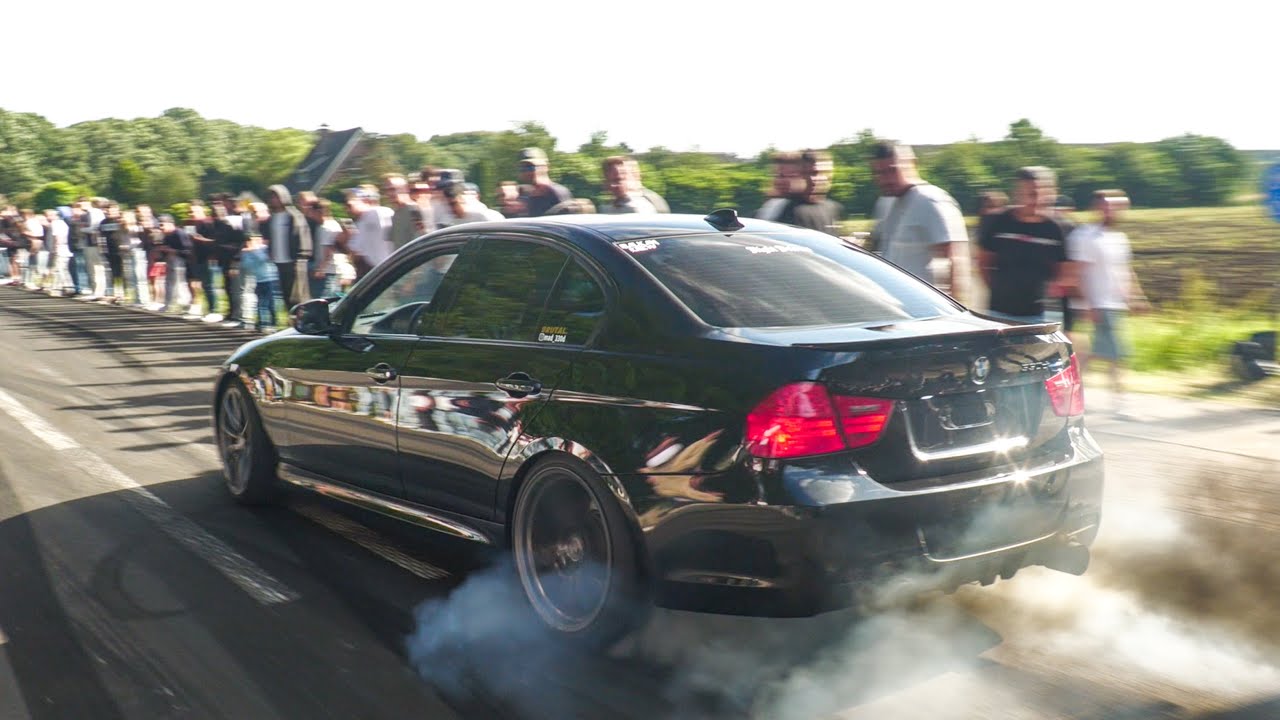 Modified BMW's Leaving BimmerFest, CRAZY Driving - 1200HP E30, 1M V8 ...