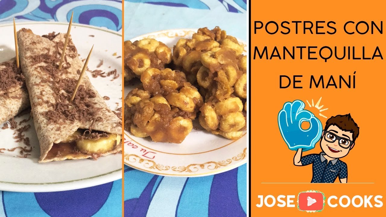 Postres con Mantequilla de Maní | Recetas fáciles - YouTube