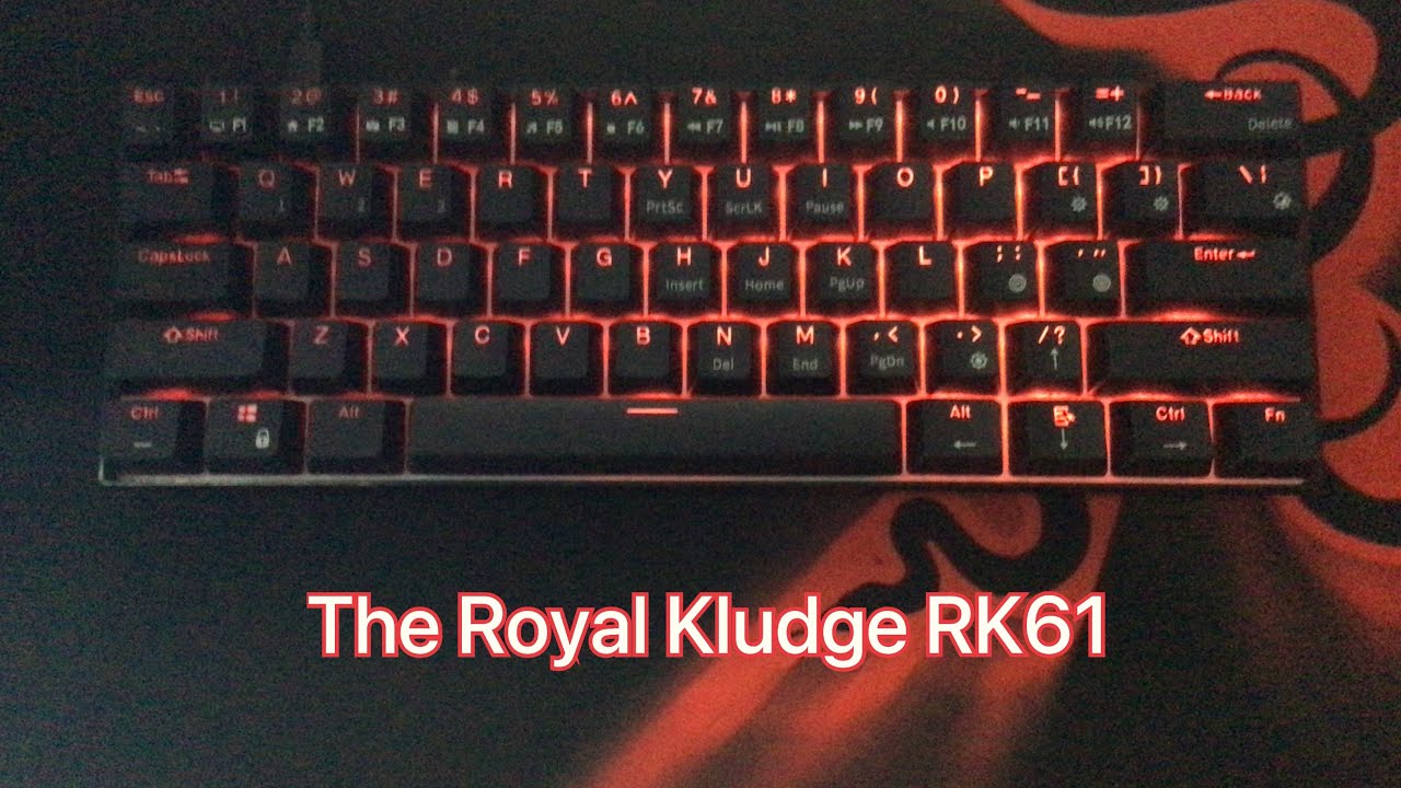 Unboxing and review of The Royal Kludge RK61 (Red switches) - YouTube