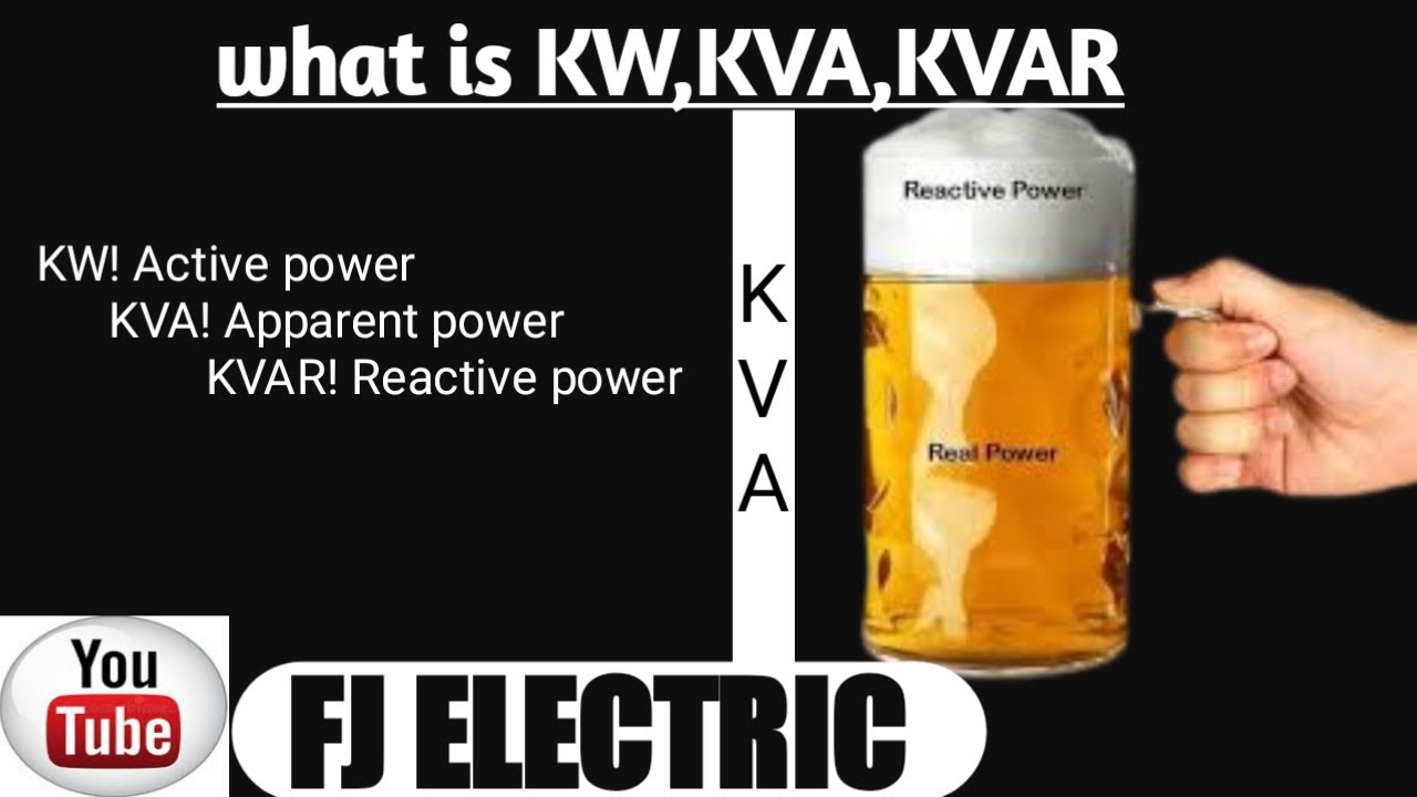 What is KW,KVA,KVAR || Electrical Power types || FJ ELECTRIC - YouTube
