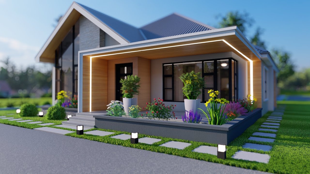 SIMPLE AND COZY MODERN HOUSE DESIGN | 3-BEDROOM | FARM HOUSE - YouTube