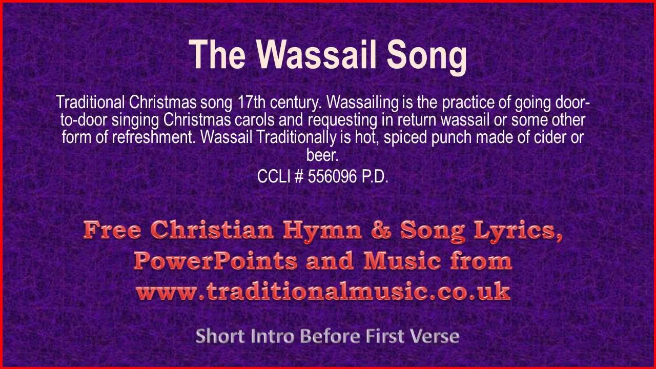 The Wassail Song(full verses) - Christmas Carols Lyrics & Music - YouTube