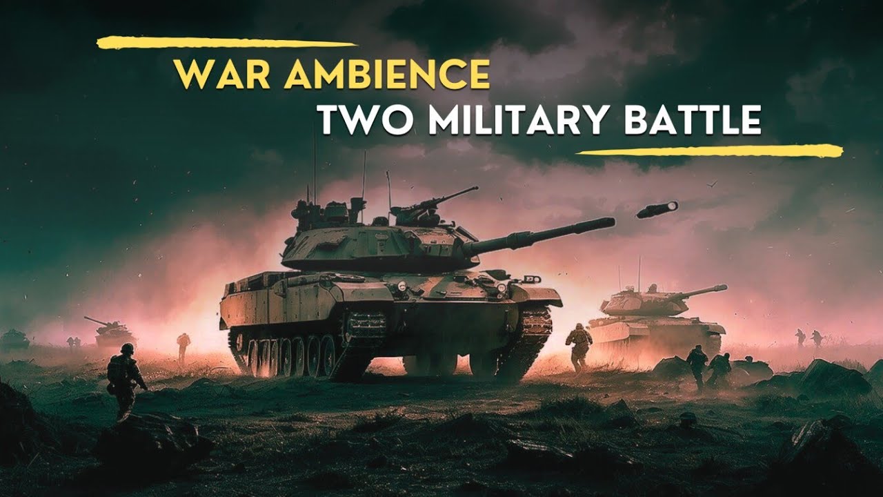 Feel the Tension Rise with War Ambience Sound with Two Military Battle ...