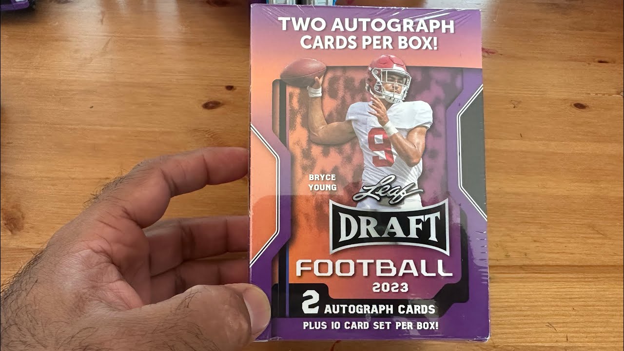 2023 LEAF Draft Football 🏈 2 Autograph Cards + 10 Trading Card Set per ...