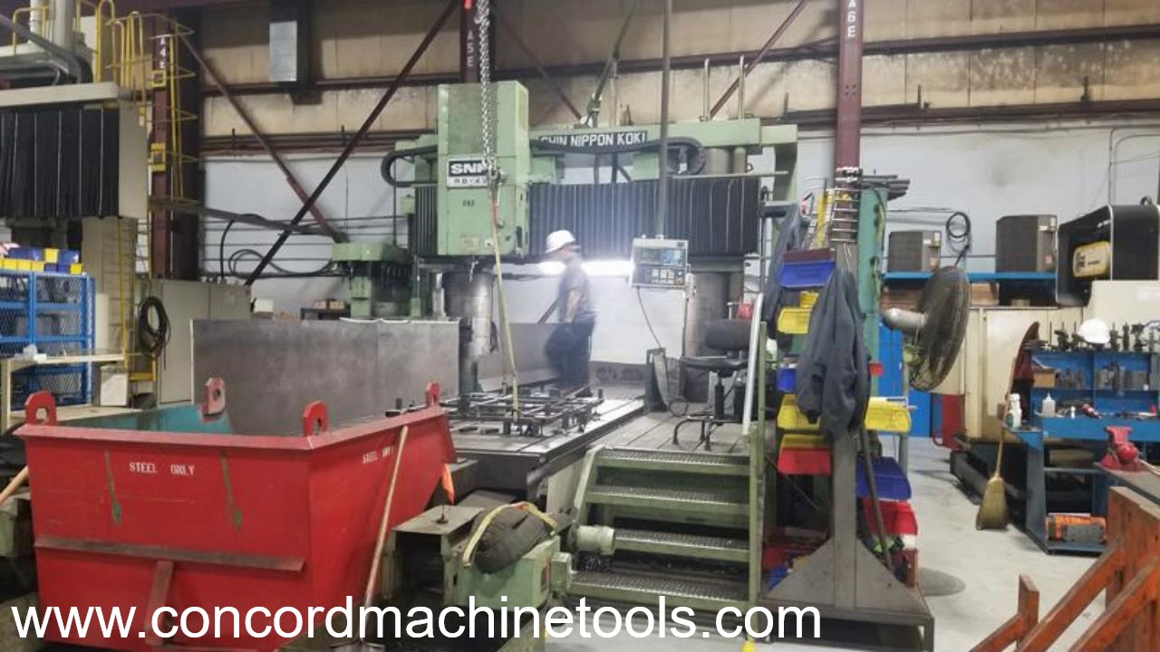 SNK RB4 CNC Double Column Bridge Mill - YouTube