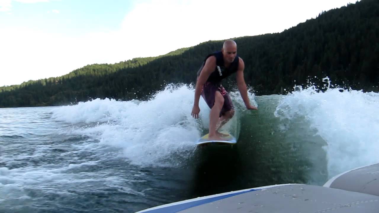 Wake surfing in North Idaho Action Water Sports - YouTube