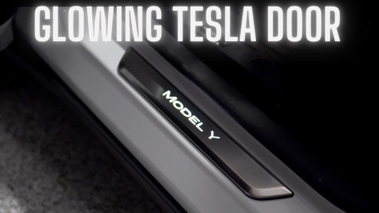 Transform Your Tesla: DIY Glowing Door Sills for Model 3 & Model Y ...
