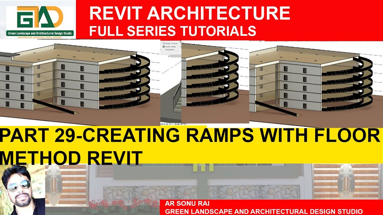 PART 29-CREATING RAMPS WITH FLOOR METHOD REVIT #gladstudioarchitects ...