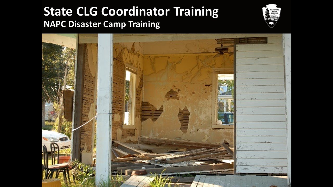 State CLG Coordinator Meeting & Training: NAPC Disaster CAMP Training ...