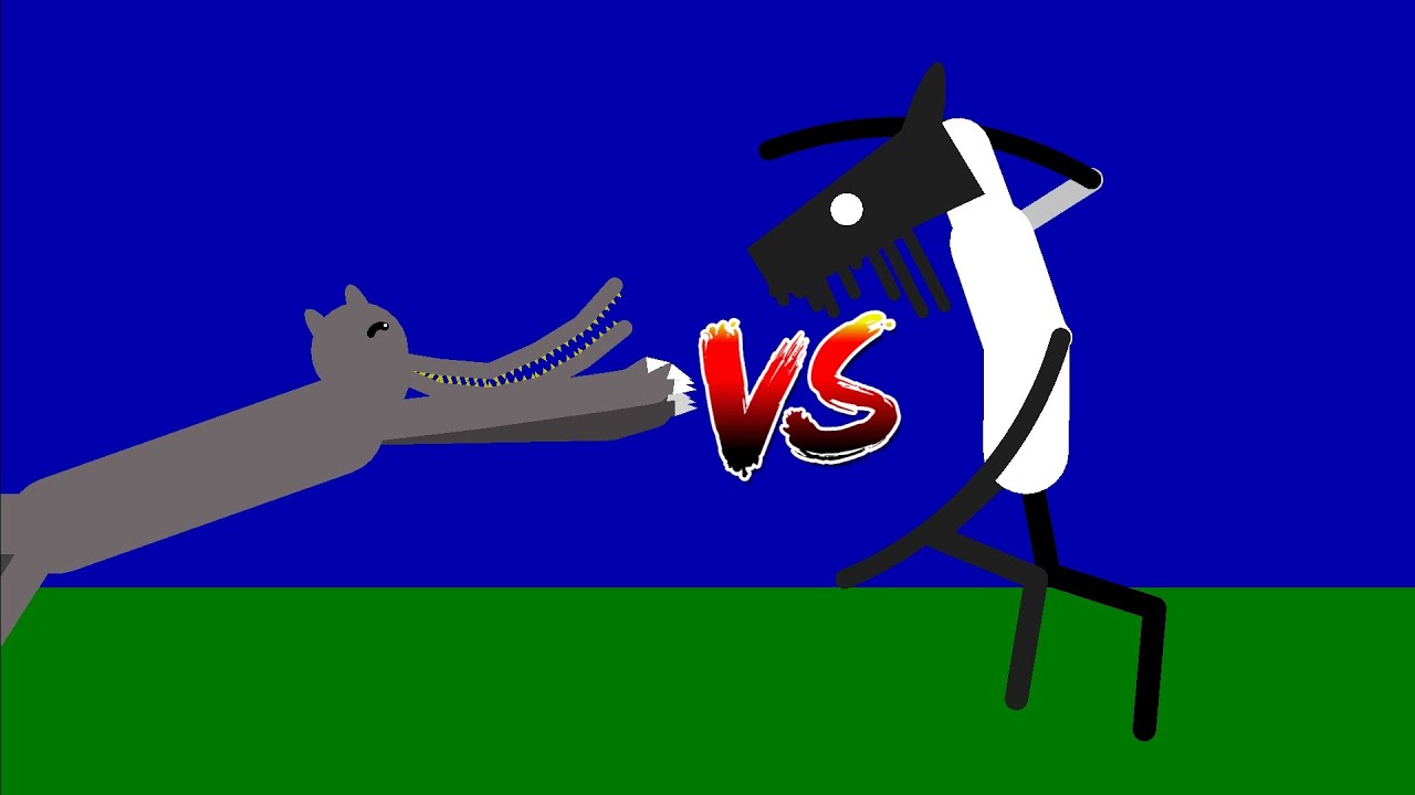 basement wolf vs the sheep King (stick nodes animation) - YouTube