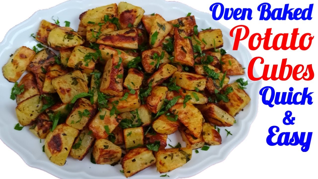 Oven Baked Potato Cubes || Grilled Potato || Tasty Potato Snack Recipe ...